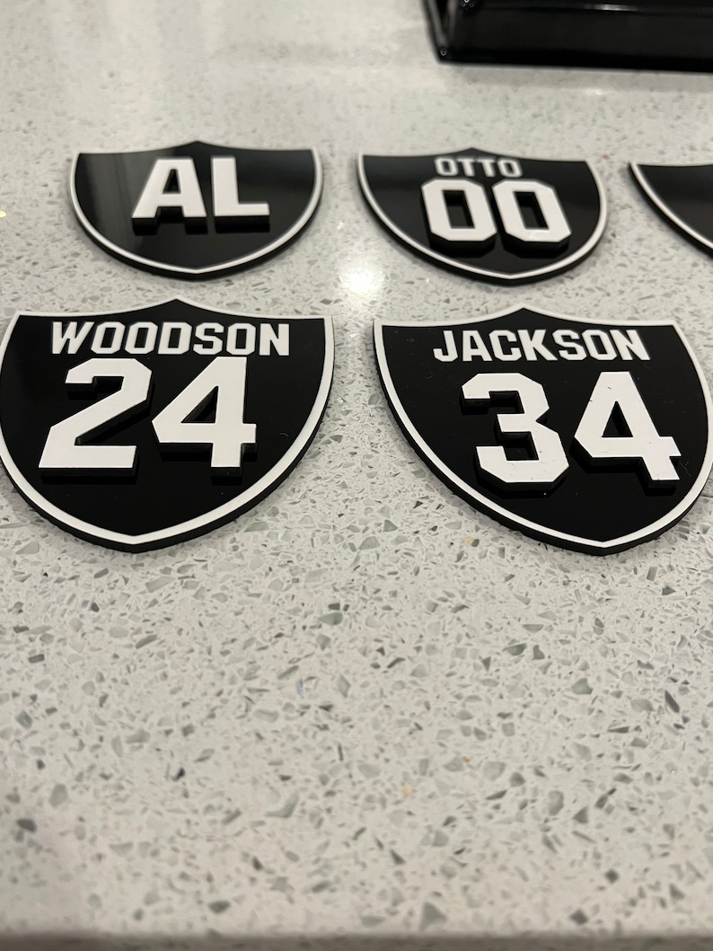 Raiders Retired and Custom Number Set - Etsy