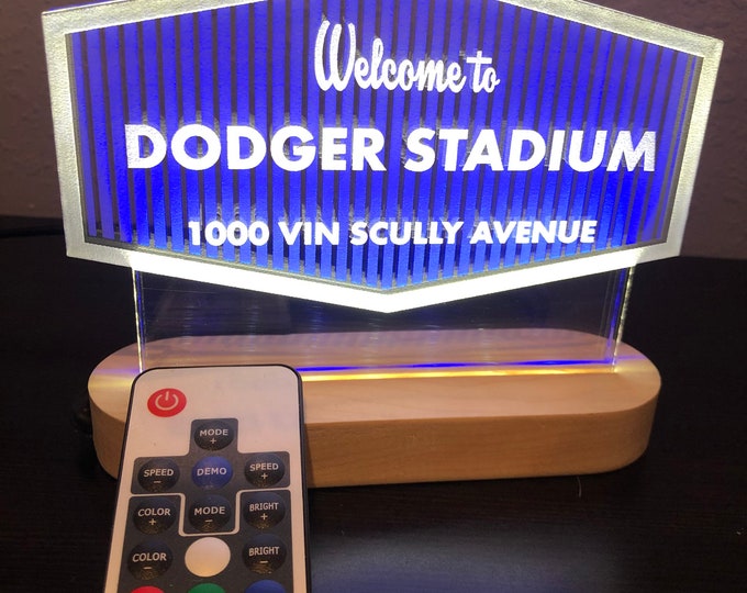 Welcome to Dodger Stadium Sign - Etsy
