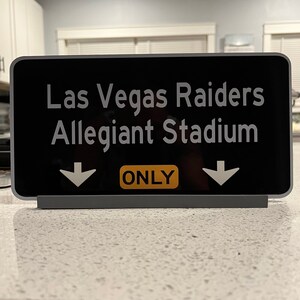 Las Vegas Raiders Fwy LED Sign - Etsy