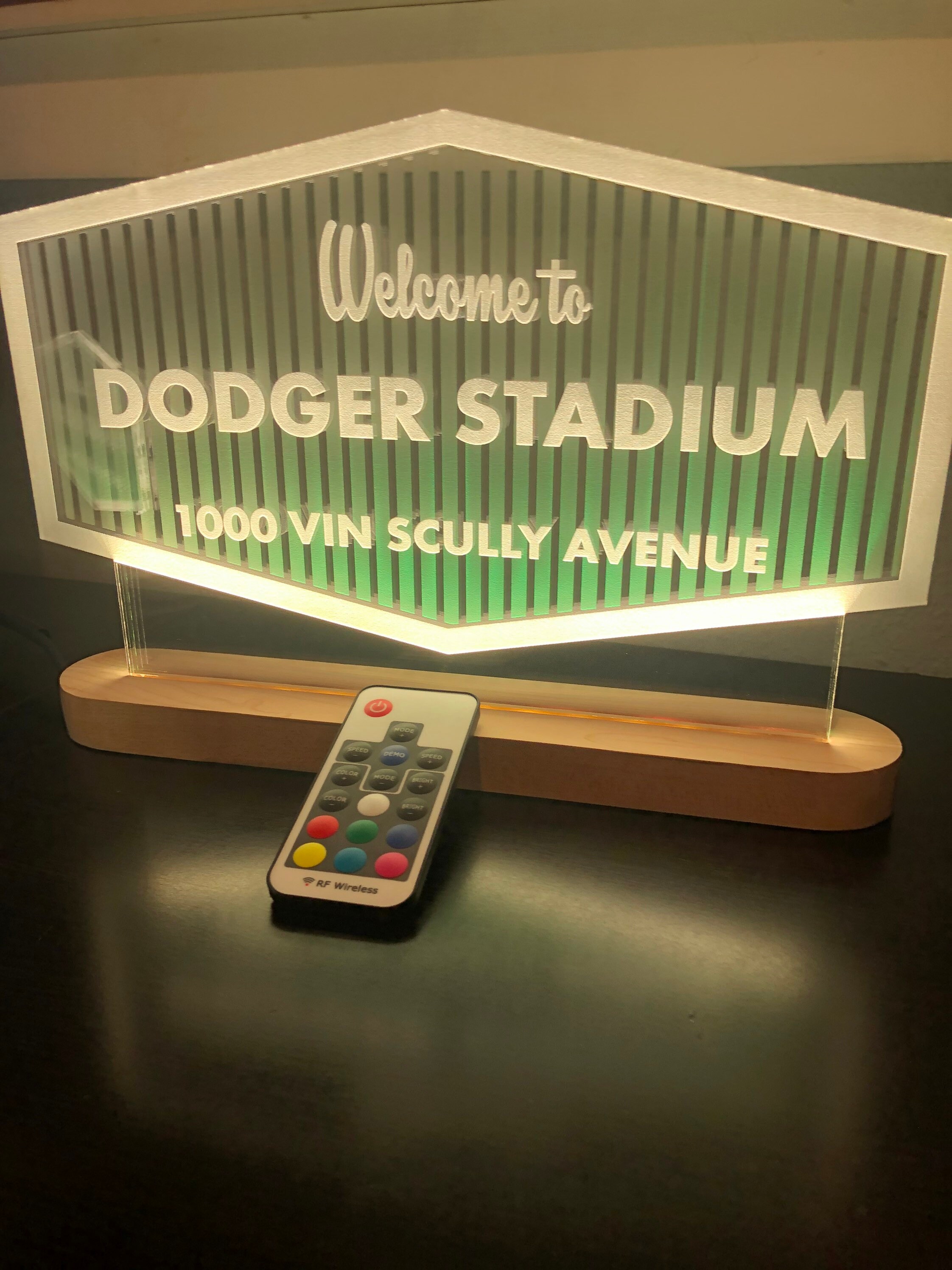 Large Welcome to Dodger Stadium LED Sign - Etsy