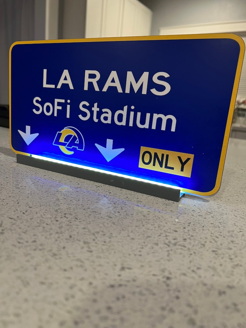 LA Rams Sofi Stadium Fwy Sign - Etsy