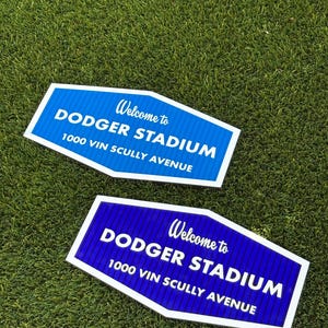 Welcome to Dodger Stadium Sign - Etsy