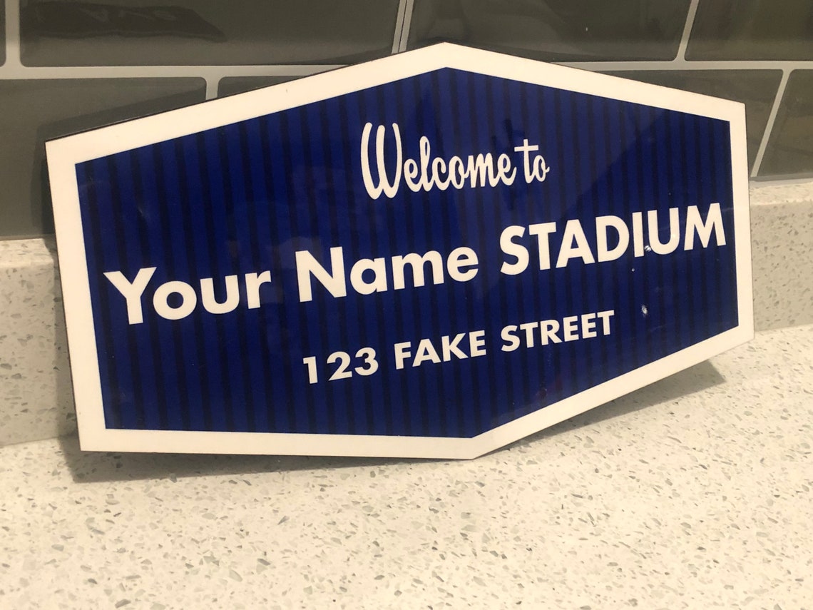 Custom Welcome to Dodger Stadium Sign - Etsy