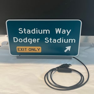 Dodger Stadium Exit Sign - Etsy