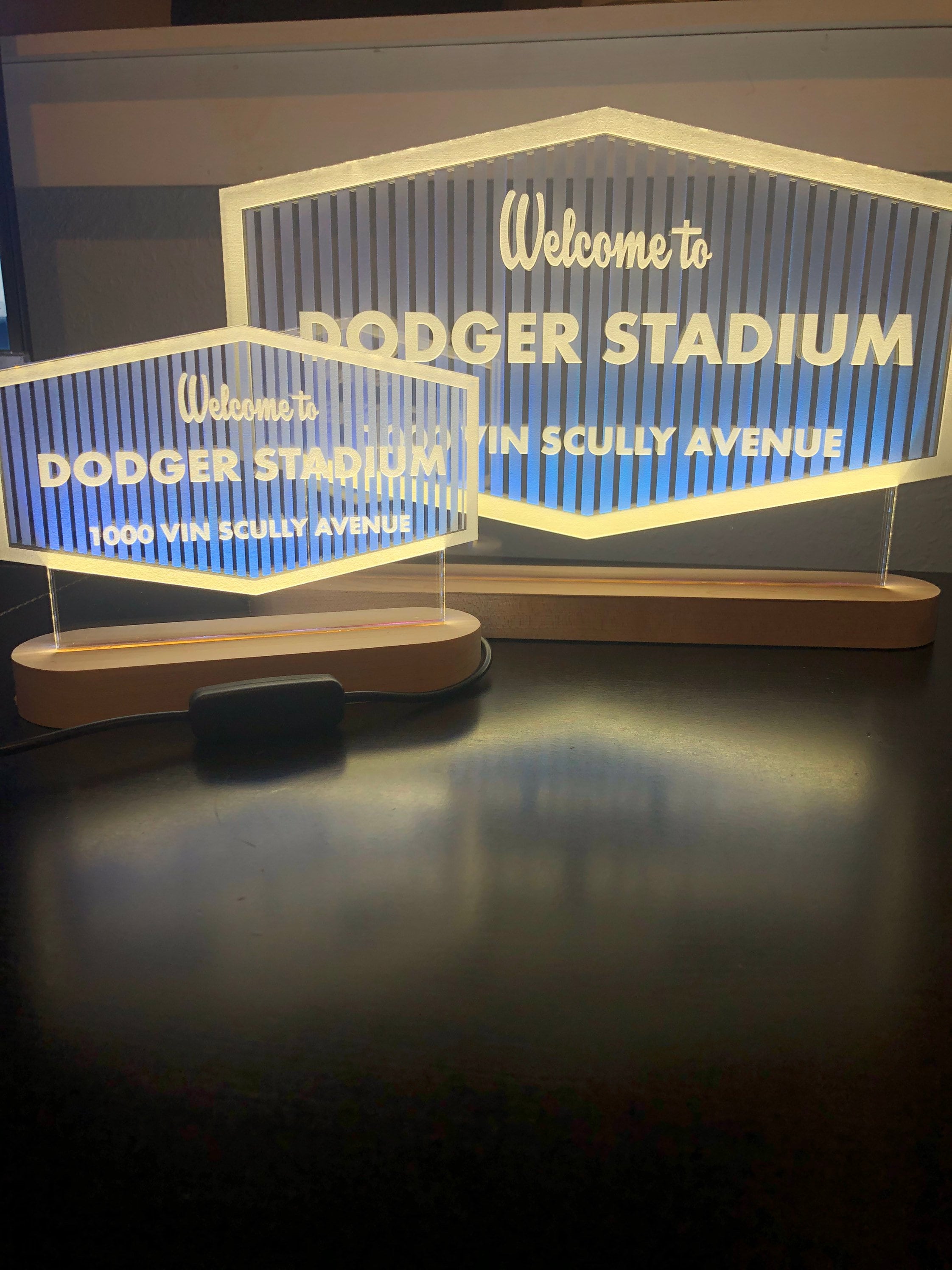 Large Welcome to Dodger Stadium LED Sign - Etsy