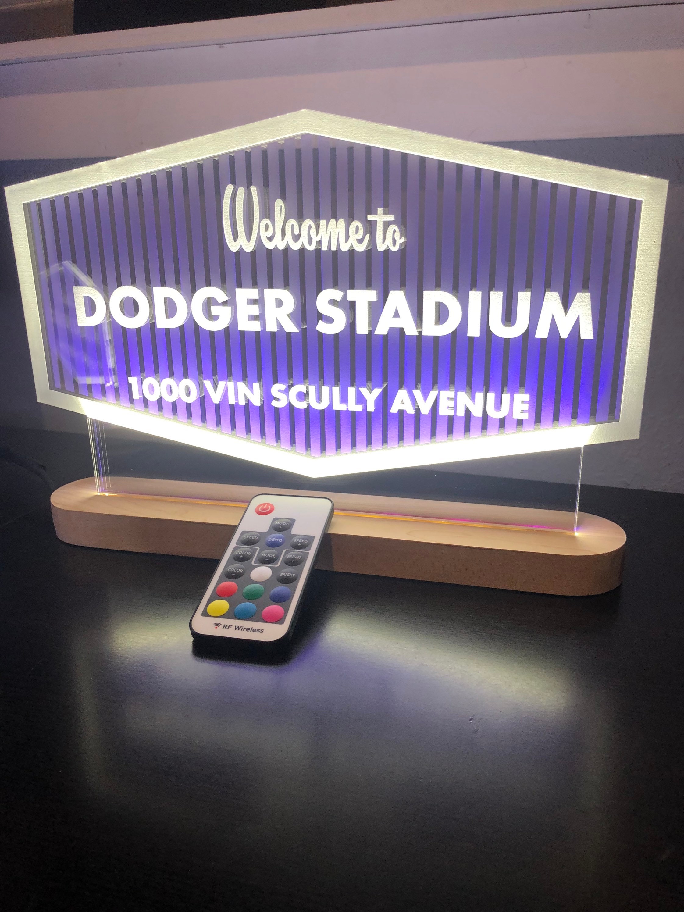 Large Welcome to Dodger Stadium LED sign | Etsy