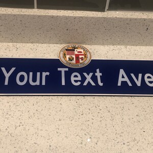 Custom City of LA Street Sign - Etsy