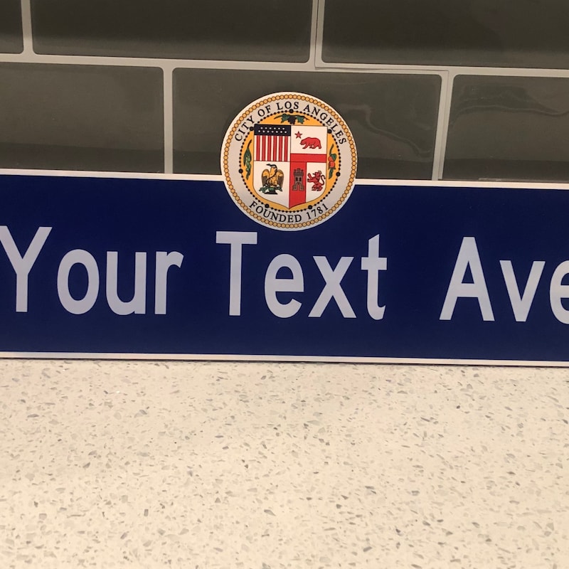 City Street Sign - Etsy