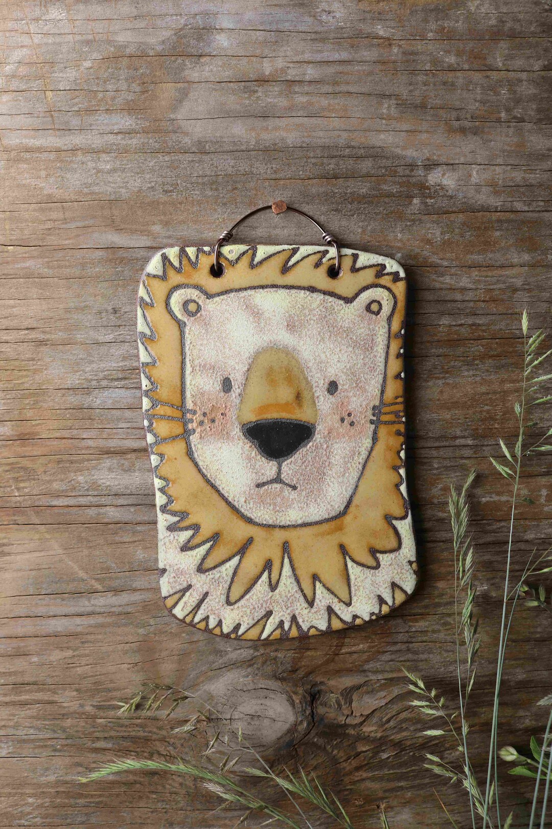 Lion Tile, Home Decor, Cute Tile for Inside or Outside - Etsy