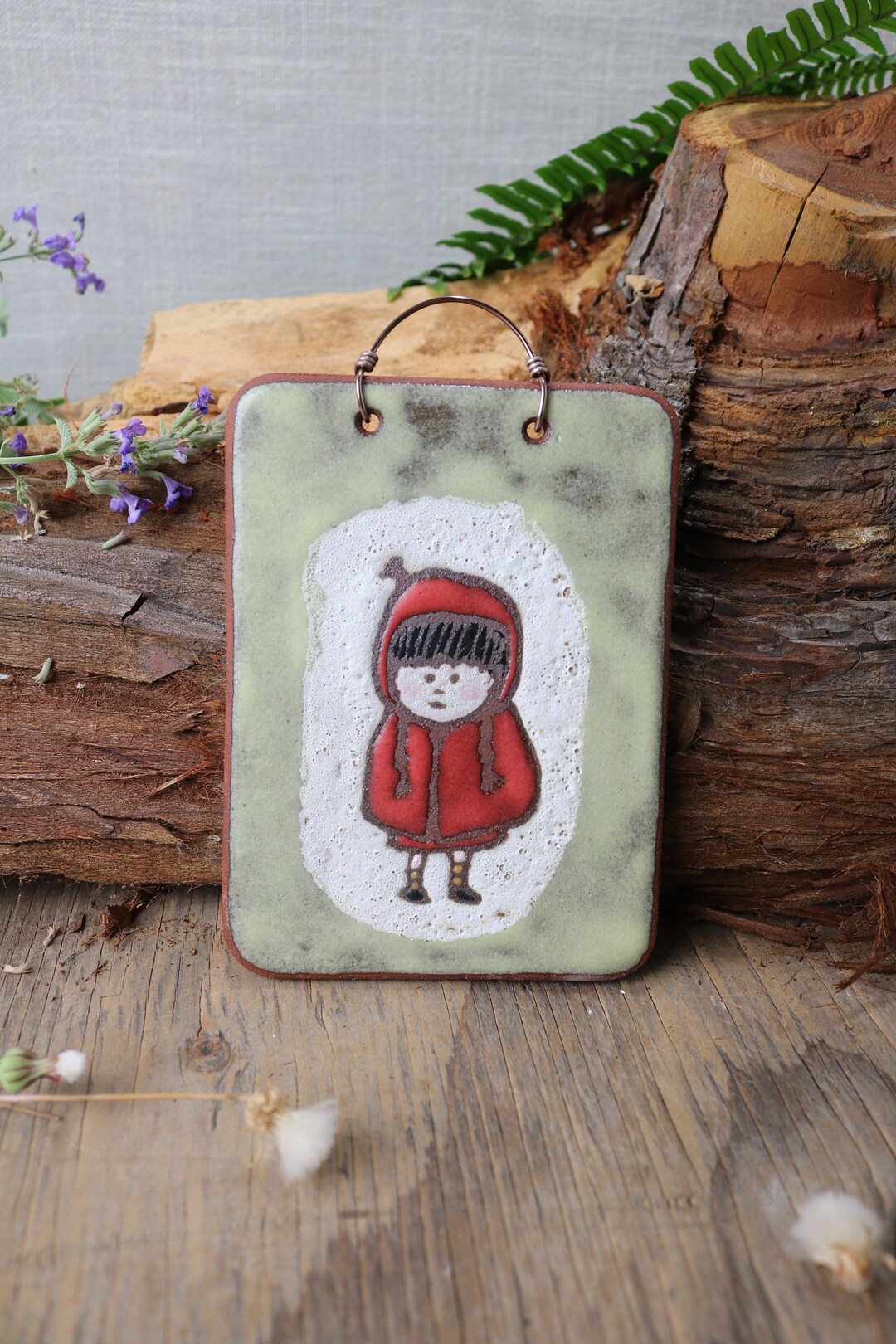 Handmade Tile, Little Red Riding Hood, Wall Tile, Decorative Tile - Etsy
