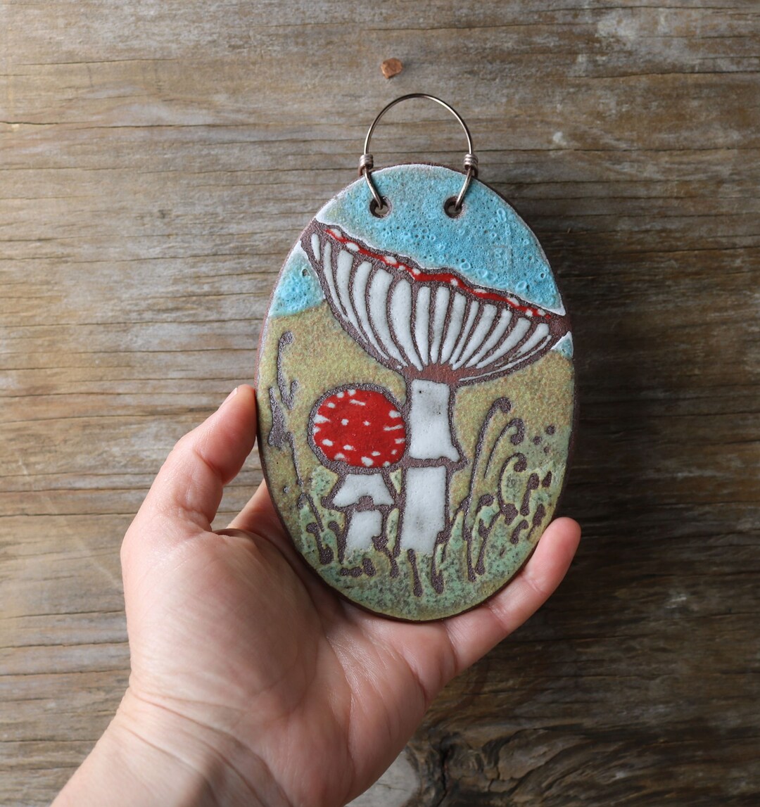 Handmade Tile, Mushrooms, Decorative Tile - Etsy