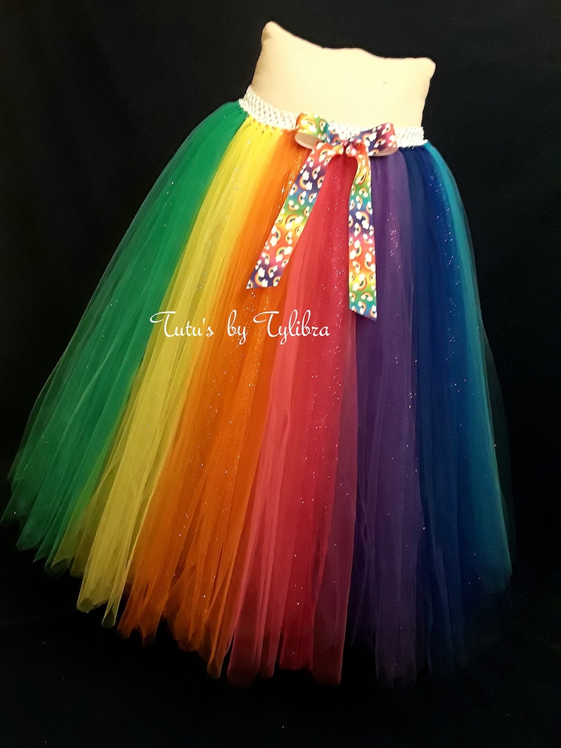 ADULT Rainbow Tutu Skirt Rainbow Costume Rainbow Pride Tutu | Etsy