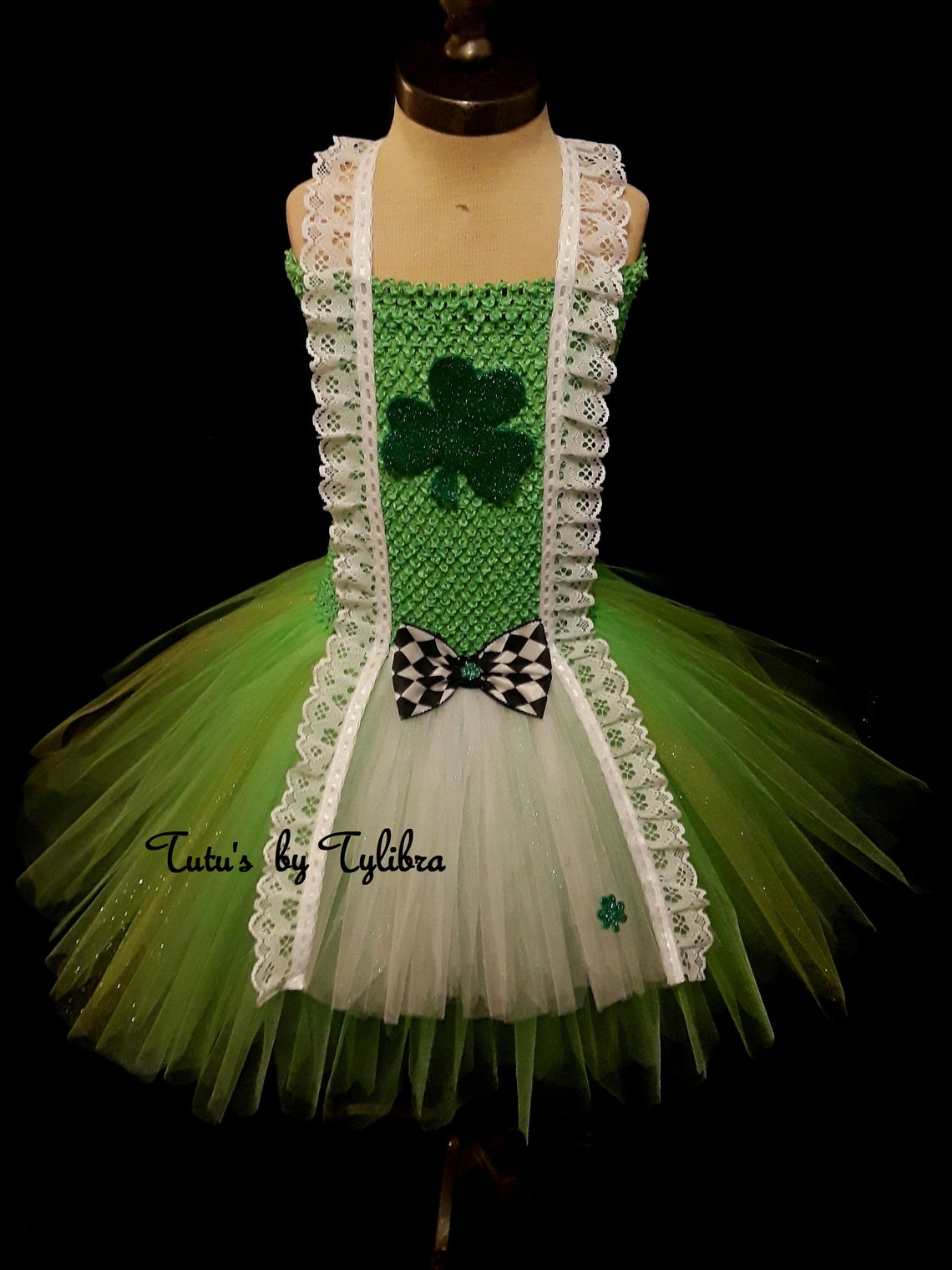 Irish Girl Shamrock Dress, St Patty's Day Costume, Leprechaun Costume ...