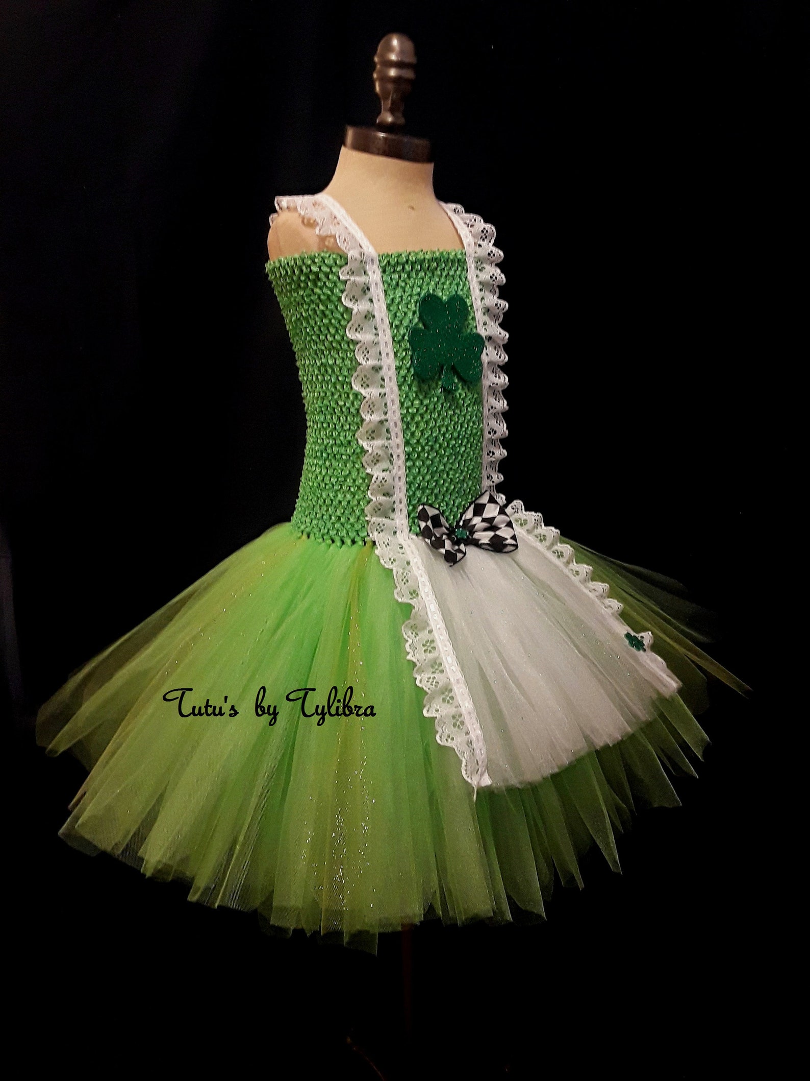 Irish Girl Shamrock Dress, St Patty's Day Costume, Leprechaun Costume ...