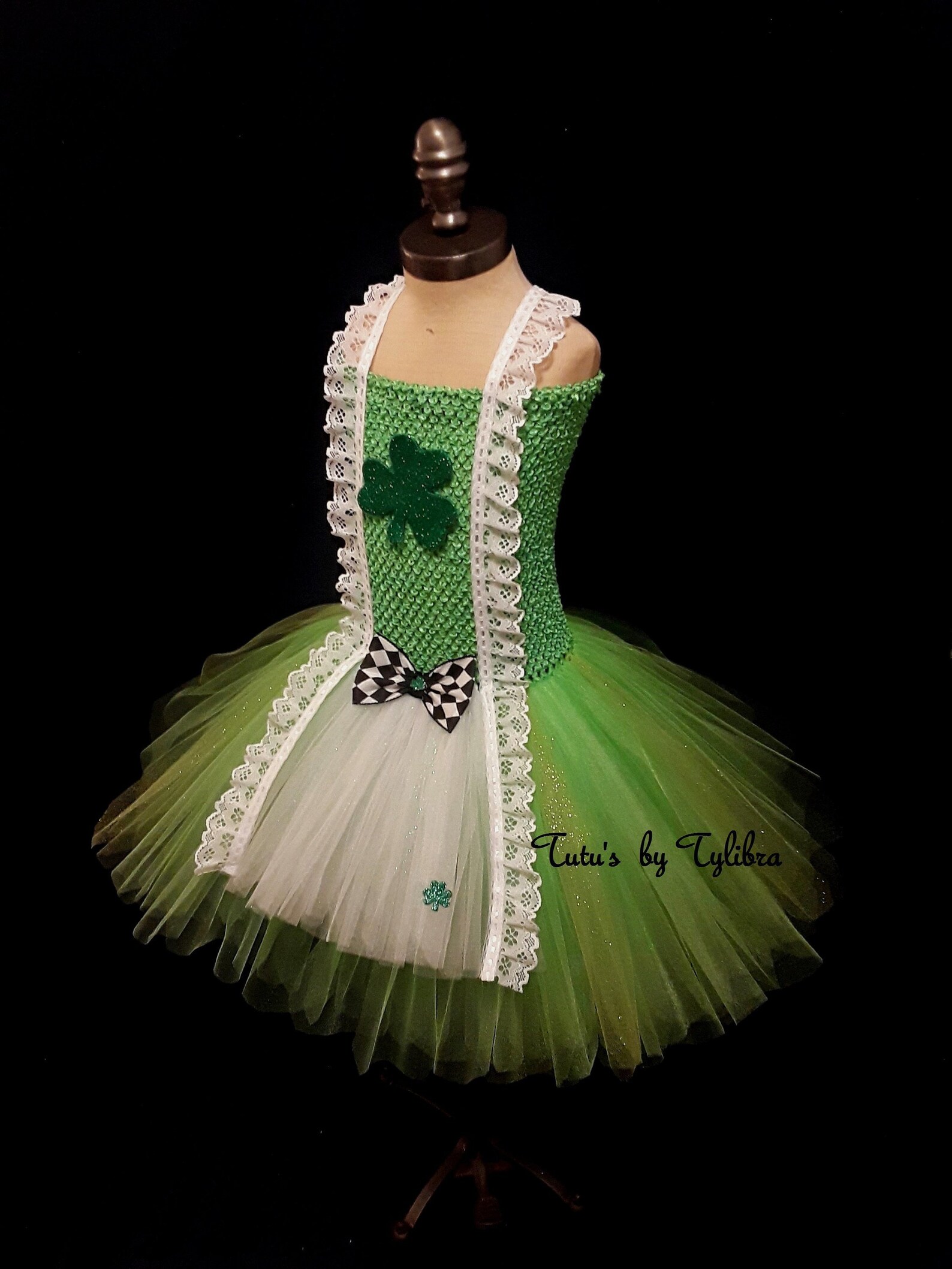 Irish Girl Shamrock Dress, St Patty's Day Costume, Leprechaun Costume ...