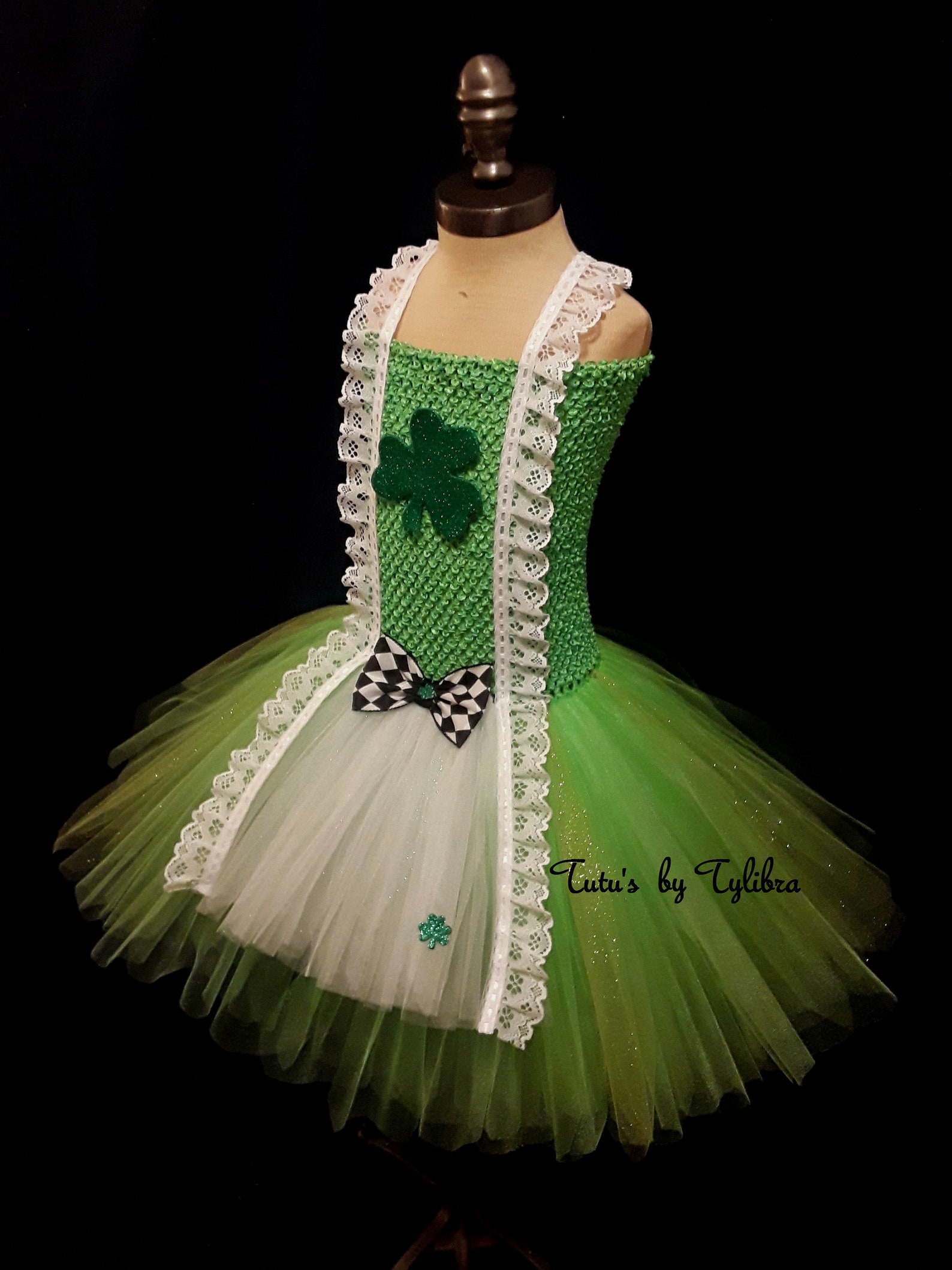 Irish Girl Shamrock Dress, St Patty's Day Costume, Leprechaun Costume ...