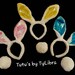 Bunny Ears and Bunny Tail Set Costume Bunny Ears With Clip-on - Etsy