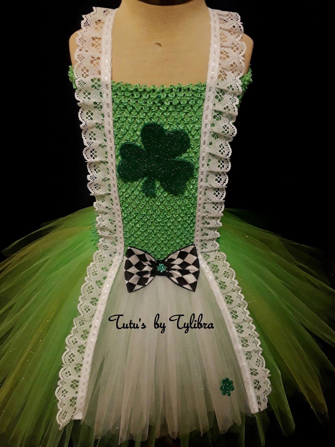 Irish Girl Shamrock Dress, St Patty's Day Costume, Leprechaun Costume ...