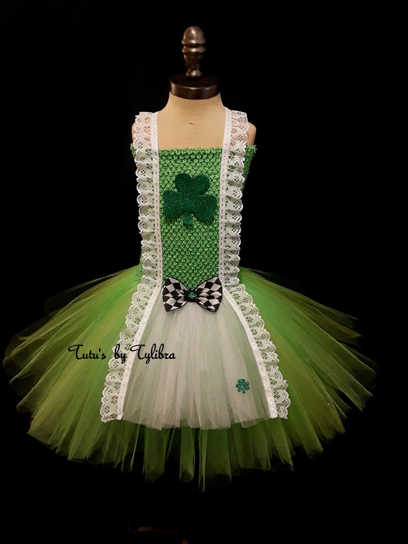Irish Girl Shamrock Dress, St Patty's Day Costume, Leprechaun Costume ...