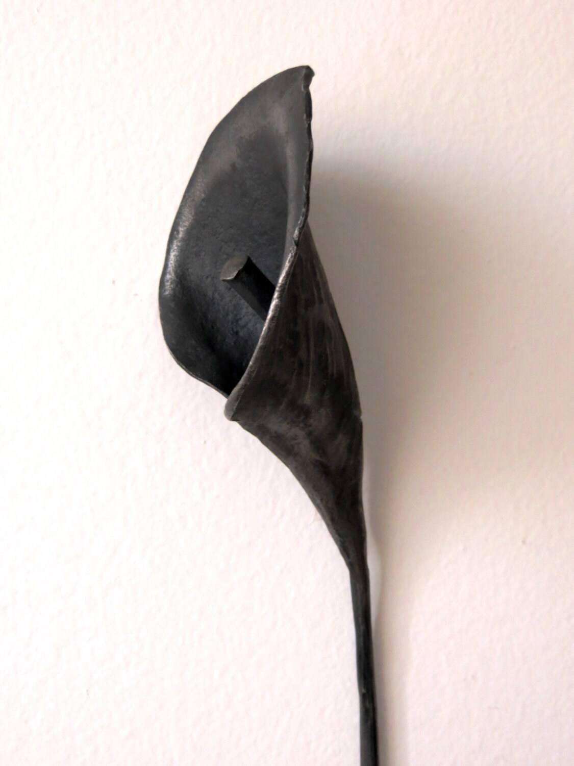 Calla Lily Hand Forged Metal Flower. Iron Wedding Anniversary Gift ...