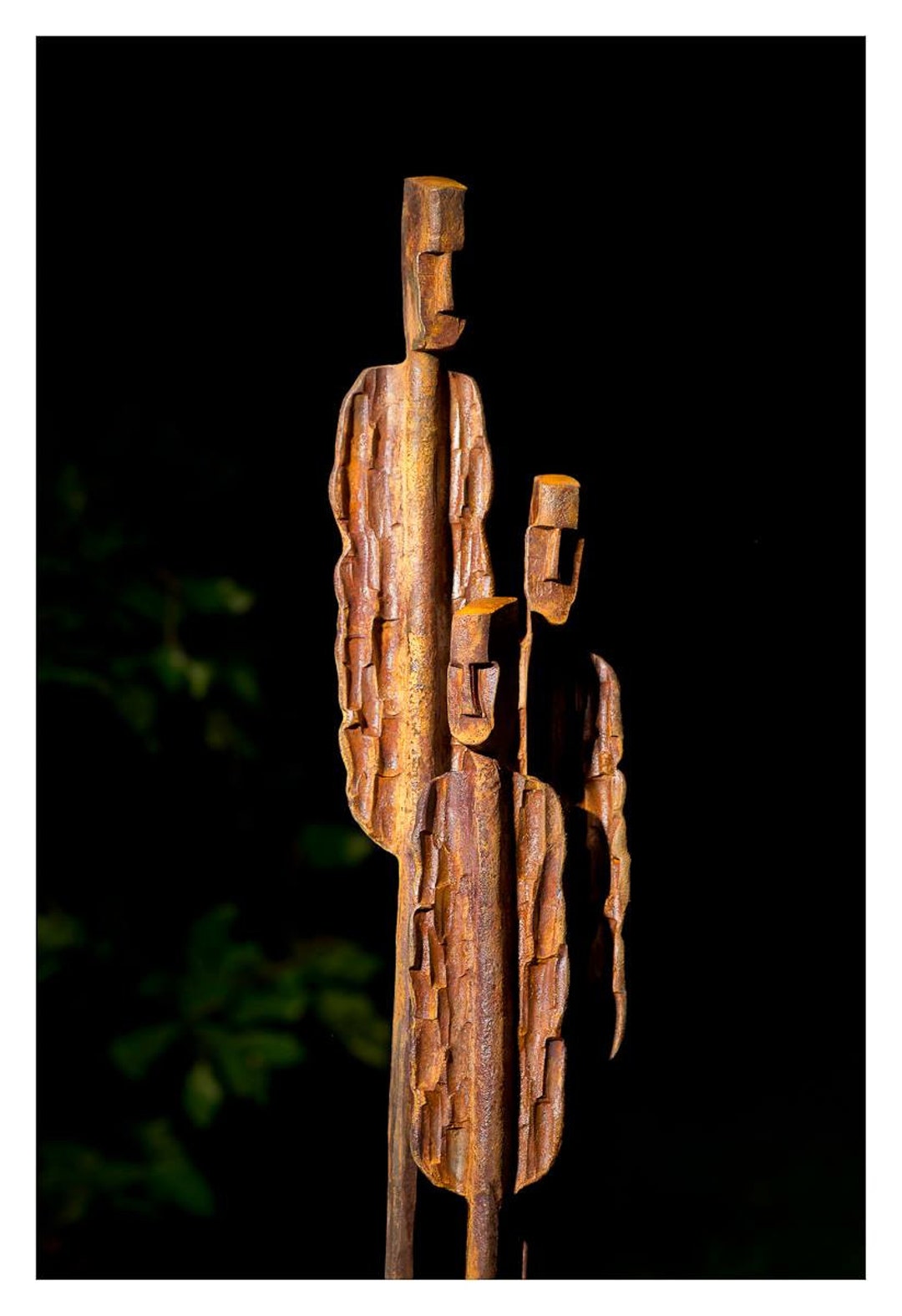 People - Metal Art | Large Garden Metal Sculpture | Family Gift - Etsy