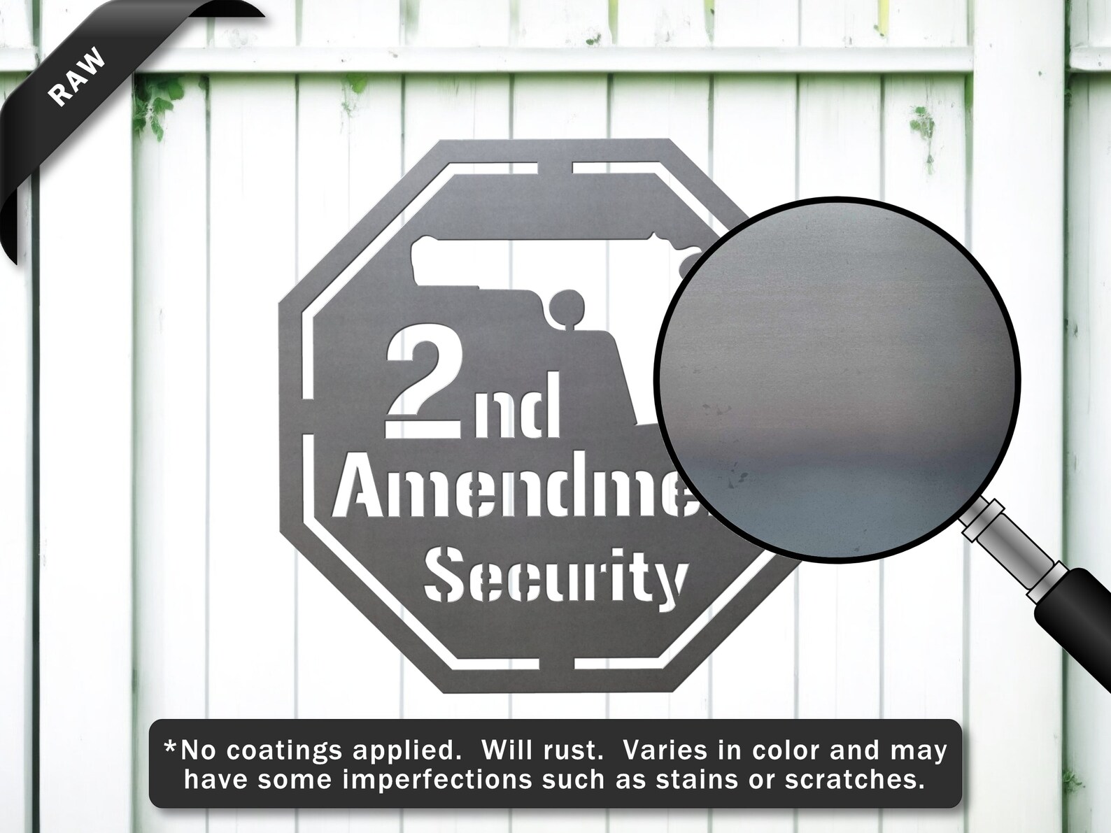 2nd Amendment Security Metal Sign - Etsy