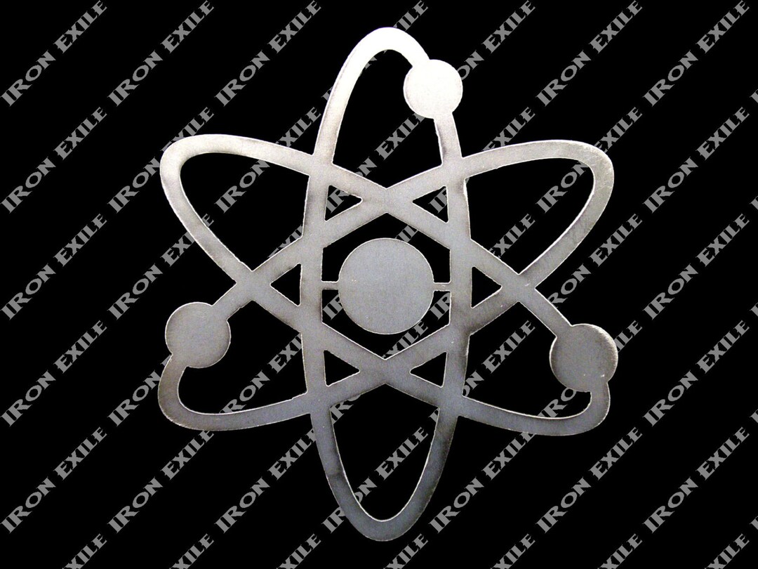 Atom Atomic Metal Symbol Emblem Badge Rat Rod Metal Wall Art - Etsy