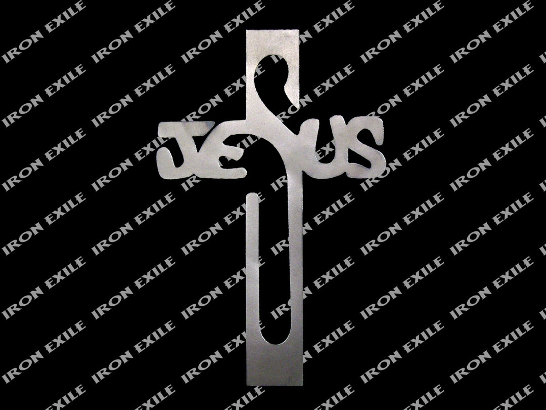 Jesus Name Cross Crucifix God Religion Christ Faith Metal Wall - Etsy