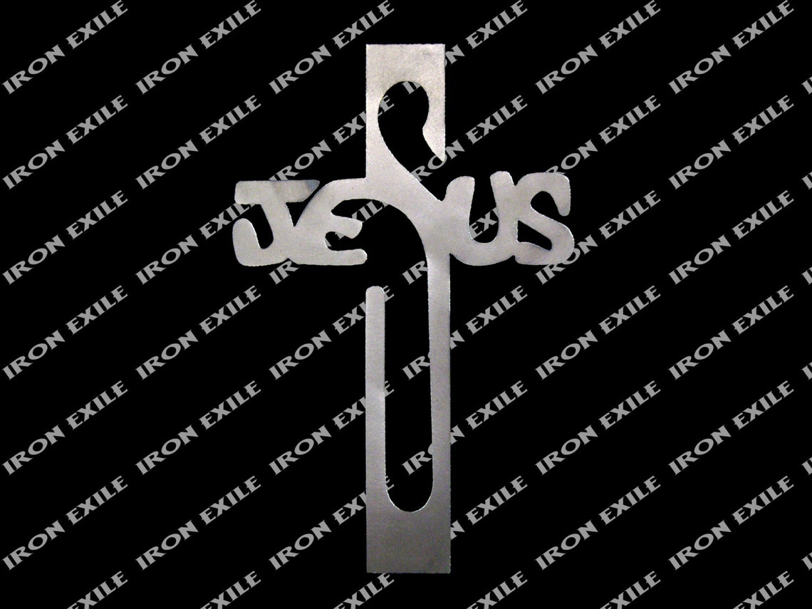 Jesus Name Cross Crucifix God Religion Christ Faith Metal Wall - Etsy