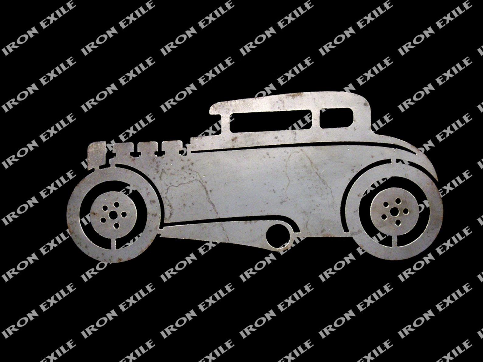 Hot Rod Coupe Metal Cut Out Sign Wall Garage Art Street Rat Rod Plasma ...