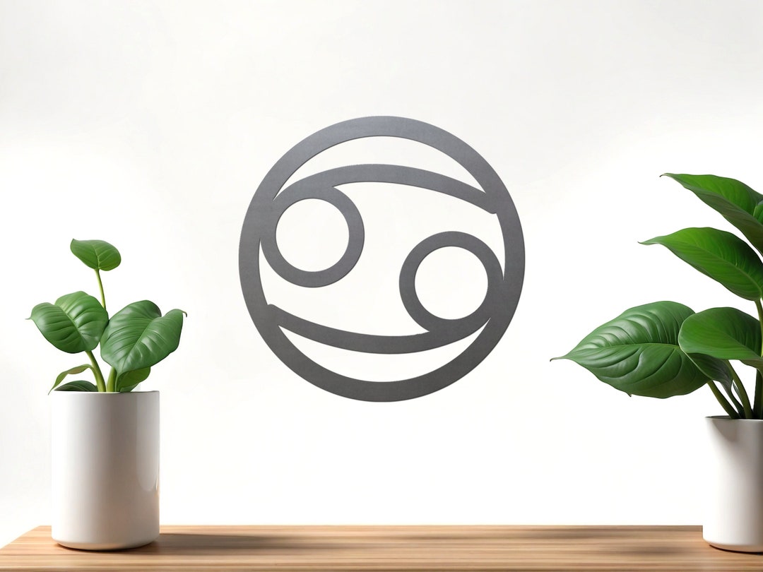 Cancer Metal Wall Art Pendant Astrology Zodiac Horoscope Crab USA Made ...