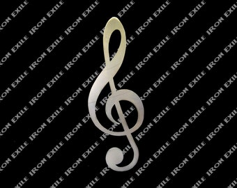 Treble Clef Eighth Note Double Eighth Note Music Music Notes Metal Wall ...