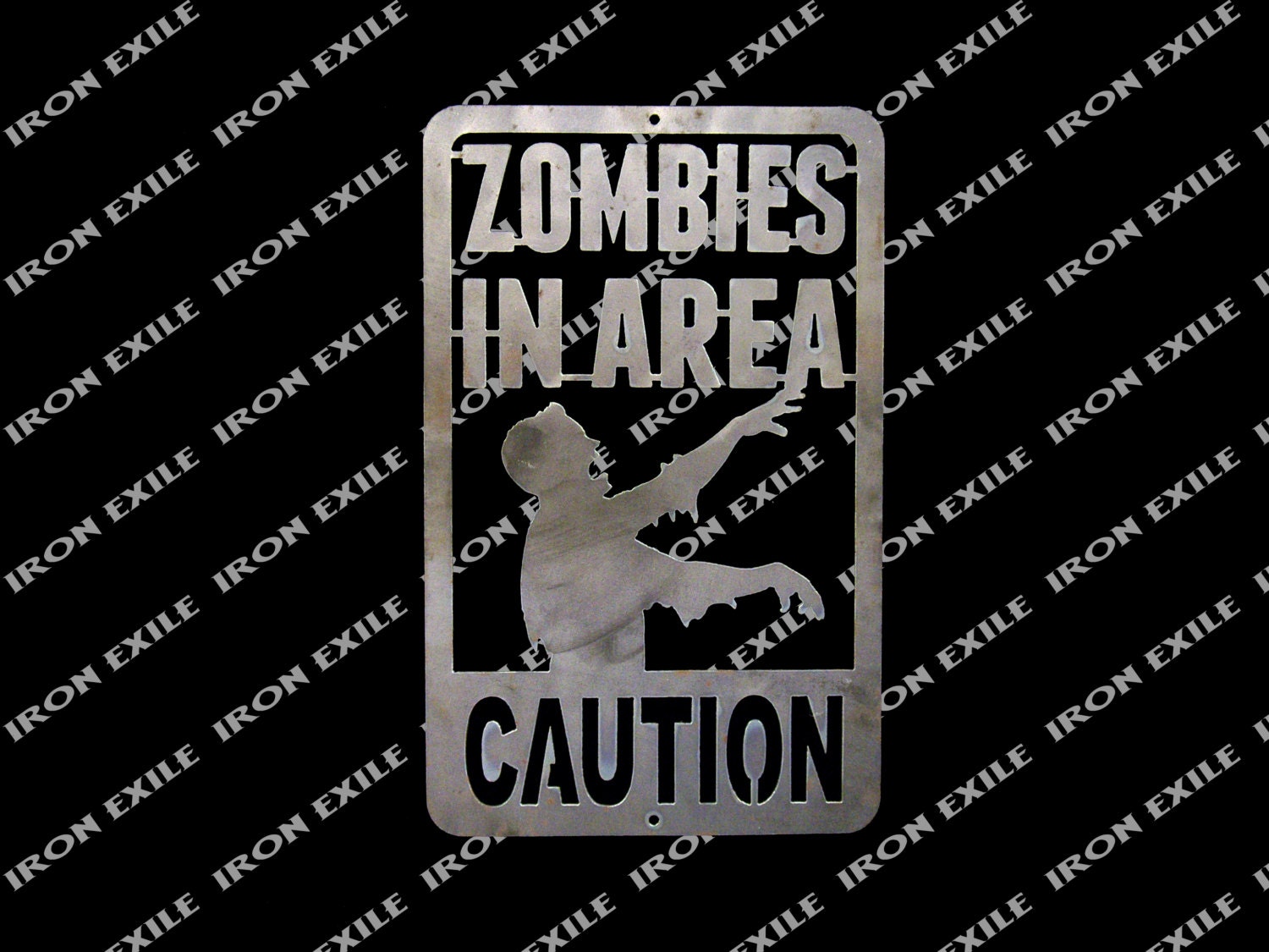 Zombies in Area Warning Metal Wall Art Sign Dorm Bedroom - Etsy