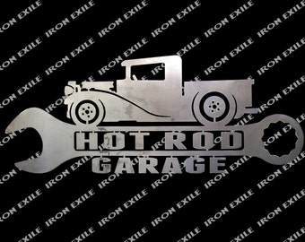 Rat Rod Sedan Garage Metal Wall Art Sign Street Hot Rod Speed | Etsy