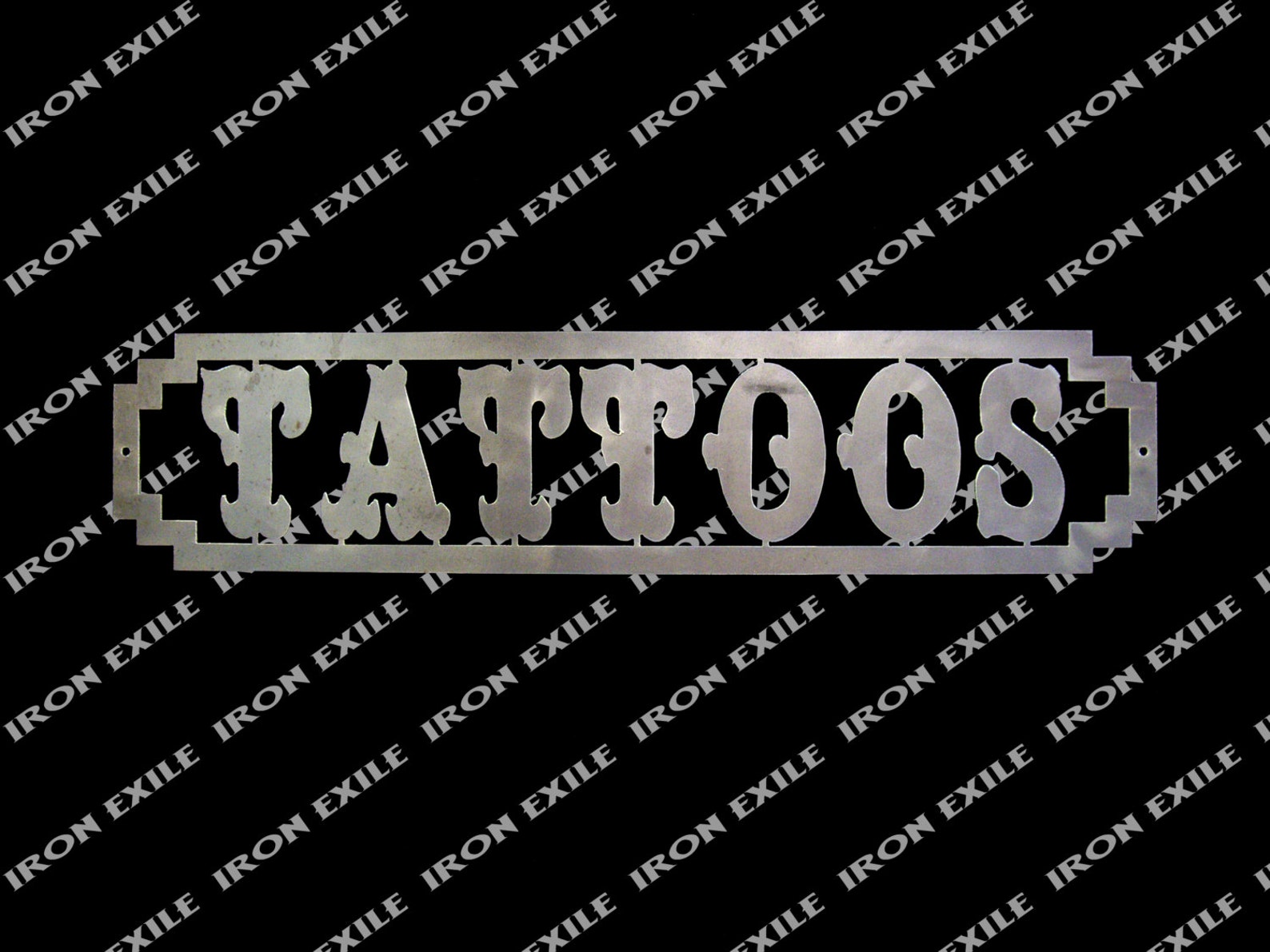 Tattoos Metal Wall Art Sign for Tattoo Body Piercing Shop Man | Etsy
