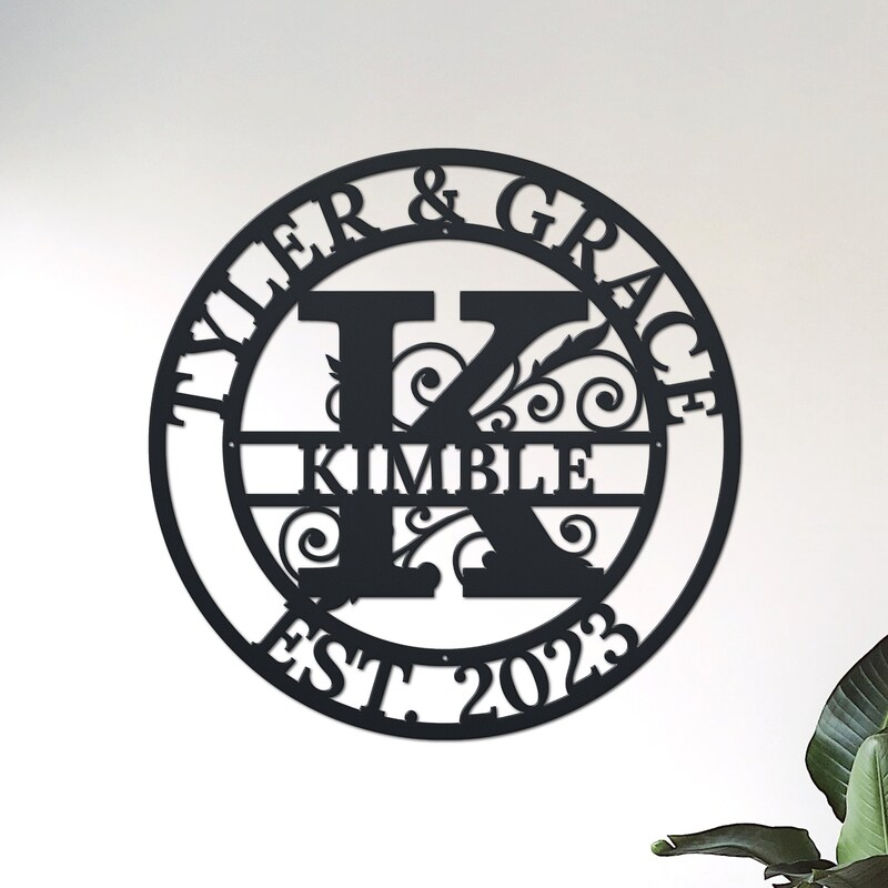 Last Name Monogram - Etsy