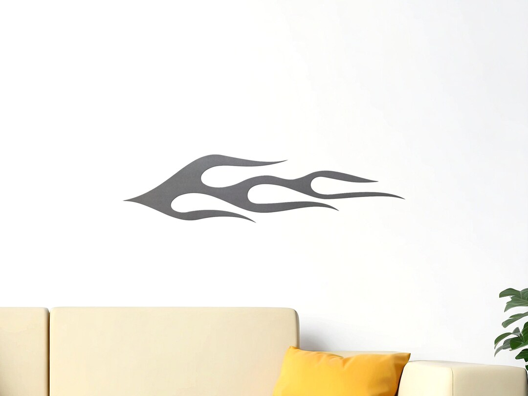 18" Metal Flame for Hot Rod Rat Rod Street Rod Chopper Bobber ...