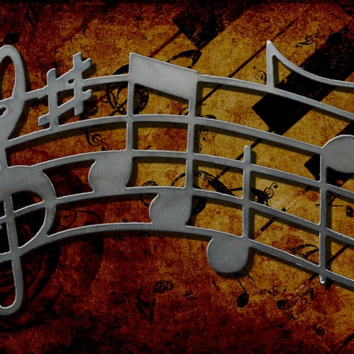 Music Notes Treble Clef Musical Theme Wall Art Musical | Etsy