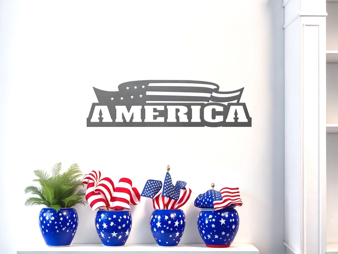 America Metal Wall Art - Etsy