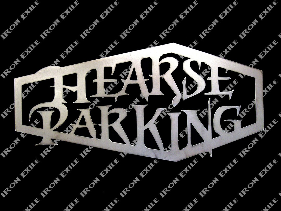Hearse Parking Only Metal Sign - Etsy