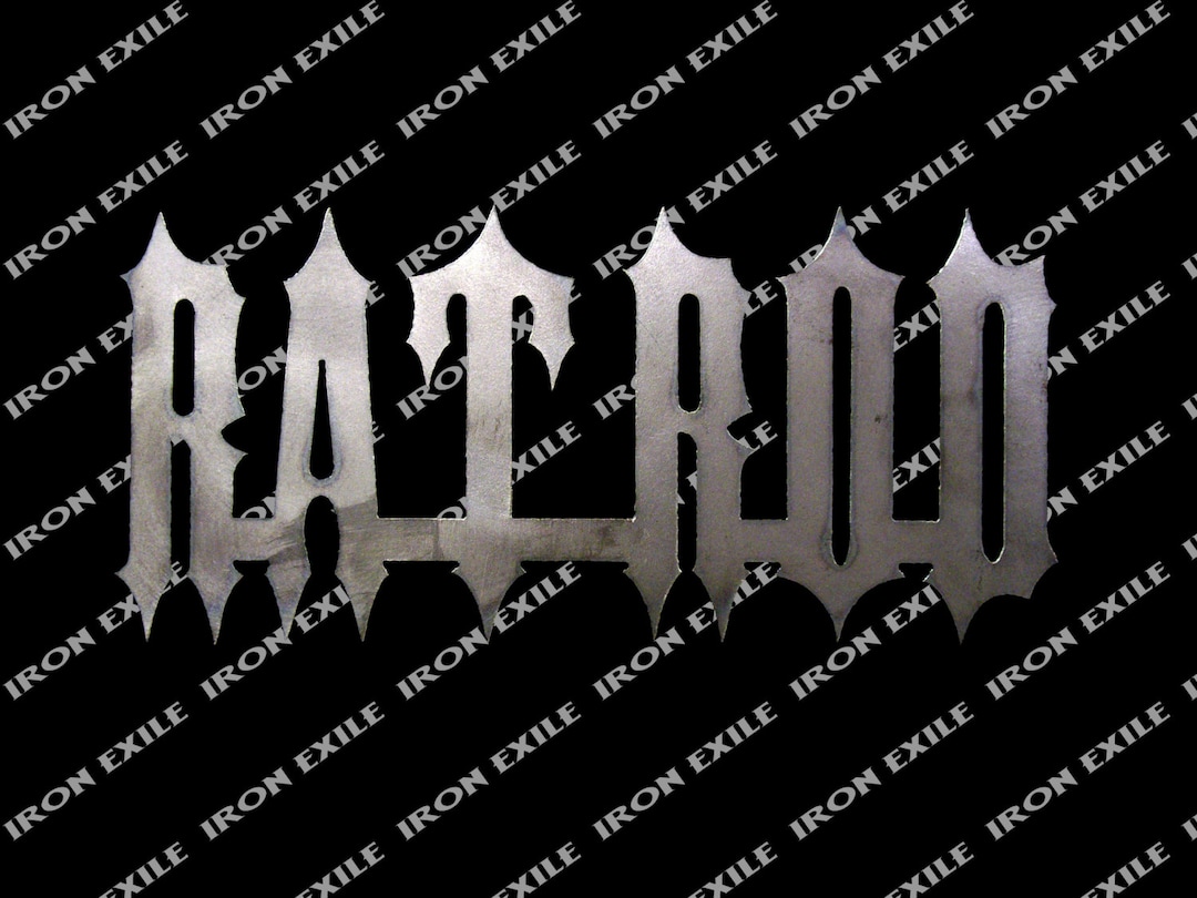 Rat Rod Word Metal Wall Art Hot Rod Grill Insert Plaque Sign - Etsy