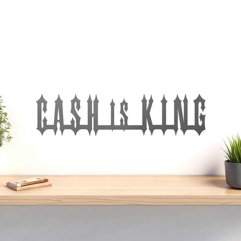 Cash is King Sign - Etsy