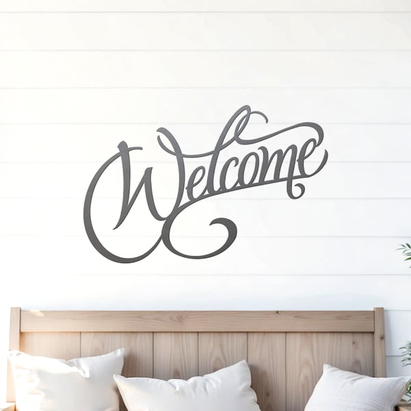 Welcome Metal Art - Etsy