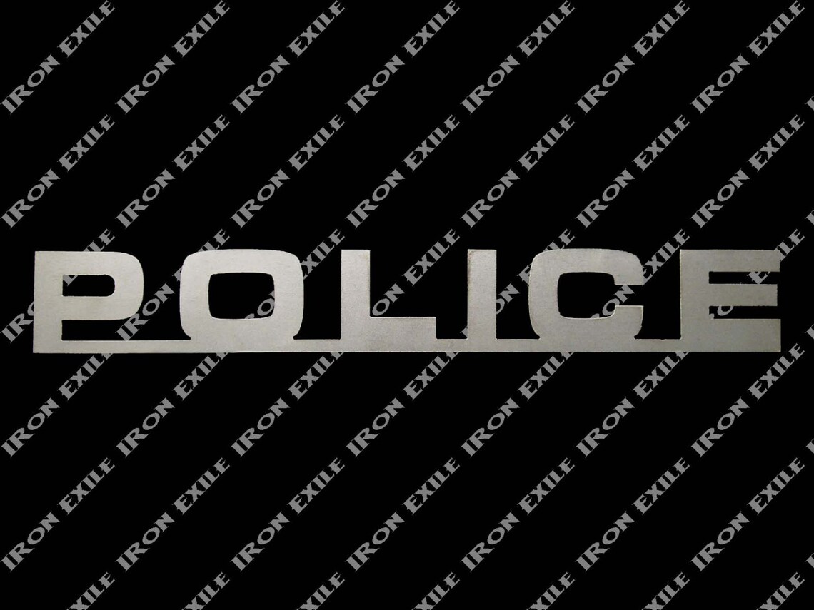 Police Metal Script - Etsy