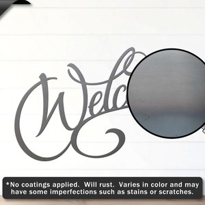 Welcome Sign -- Plasma Cut Metal Wall Art Steel Farmhouse Decor - Etsy