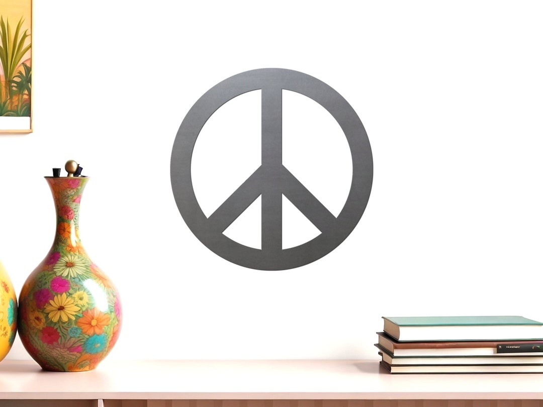 Metal Peace Sign - Etsy