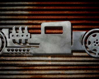Rat Rod Garage Sign With Custom Truck Metal Wall Art Decor Hot | Etsy