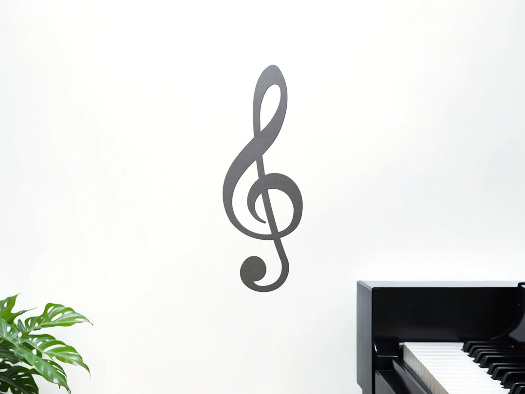 Treble Clef Metal Music Wall Art Home Decor - Etsy