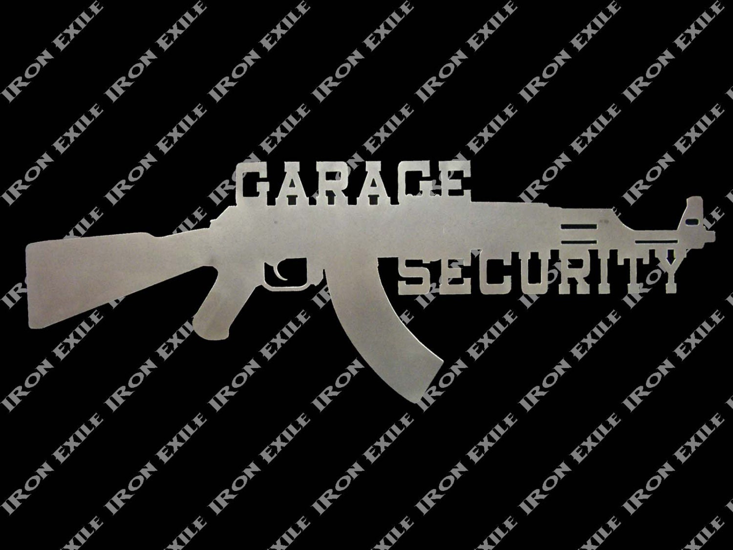 Garage Security AK47 Metal Sign - Etsy