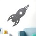 Vintage Retro 1950's Rocket Ship Metal Wall Art - Etsy